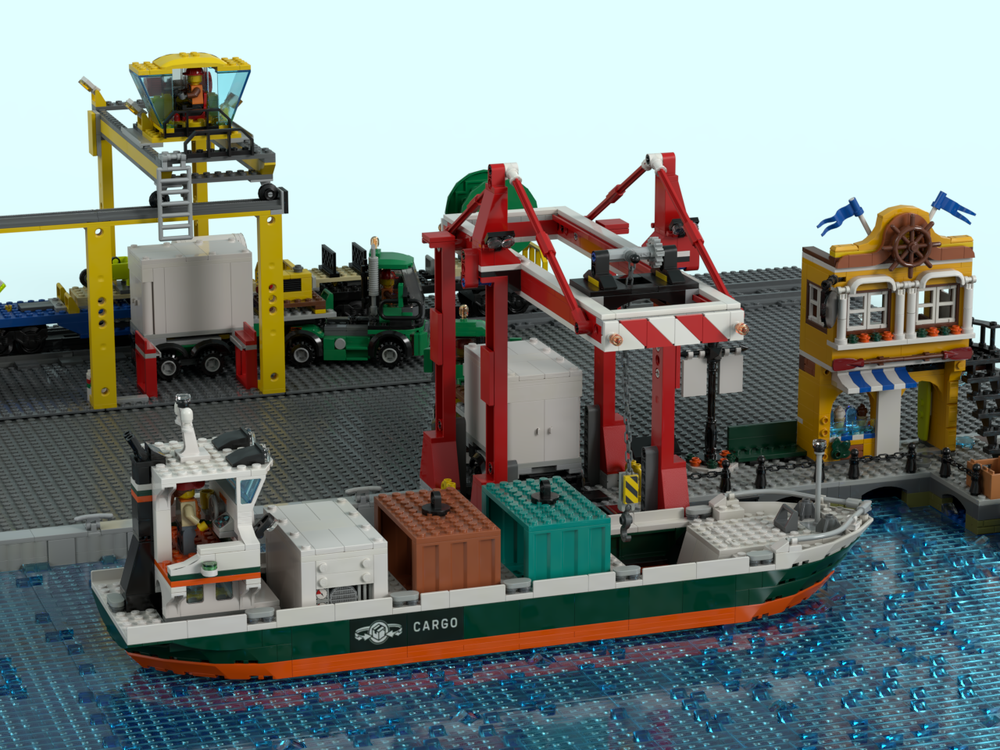 LEGO MOC 60422-1 Cargo Ship XL by NottaCadmonkey | Rebrickable - Build ...