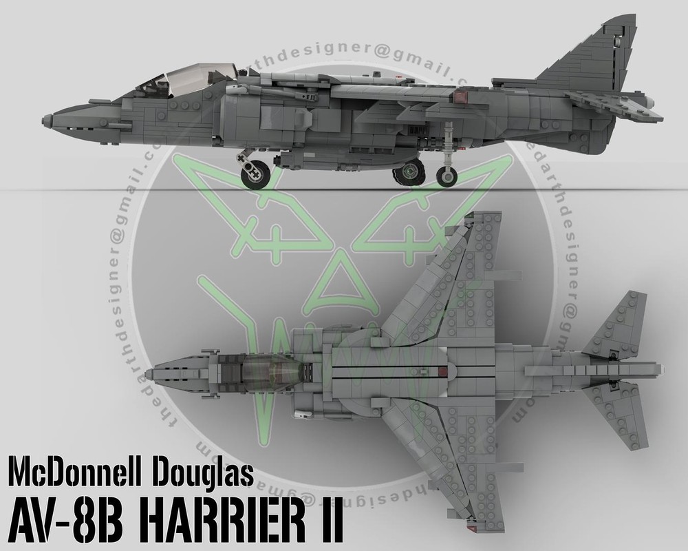 LEGO MOC McDonnell Douglas | AV-8B HARRIER II - 1:35 Scale by ...