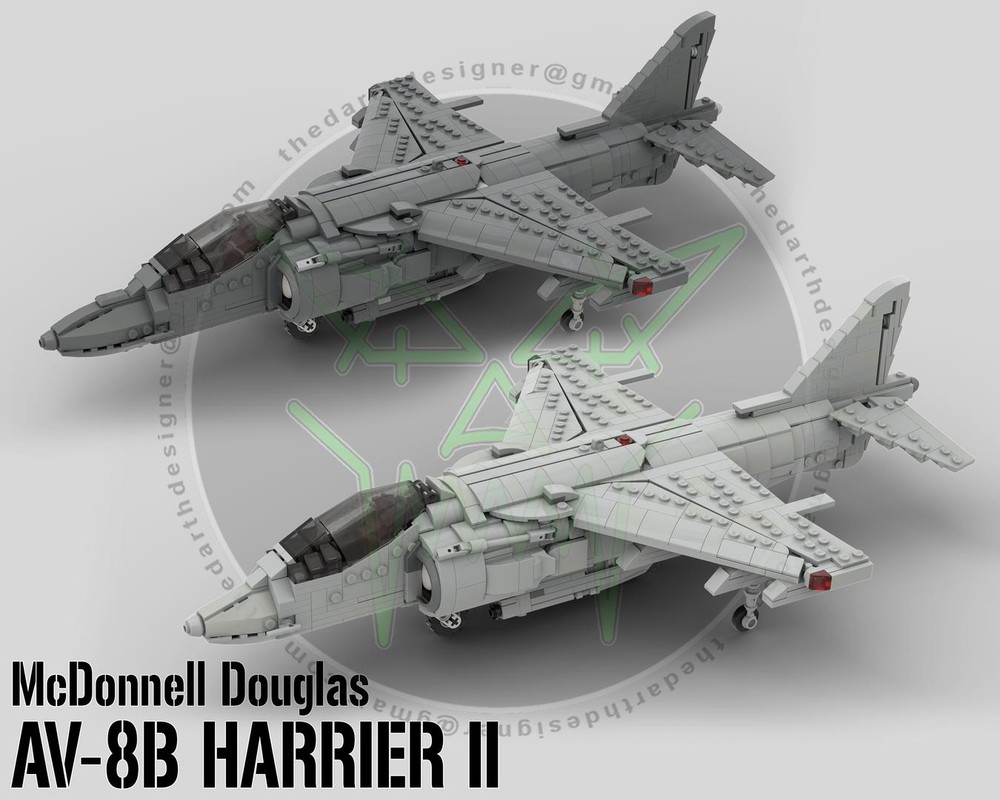 LEGO MOC McDonnell Douglas | AV-8B HARRIER II - 1:35 Scale by ...