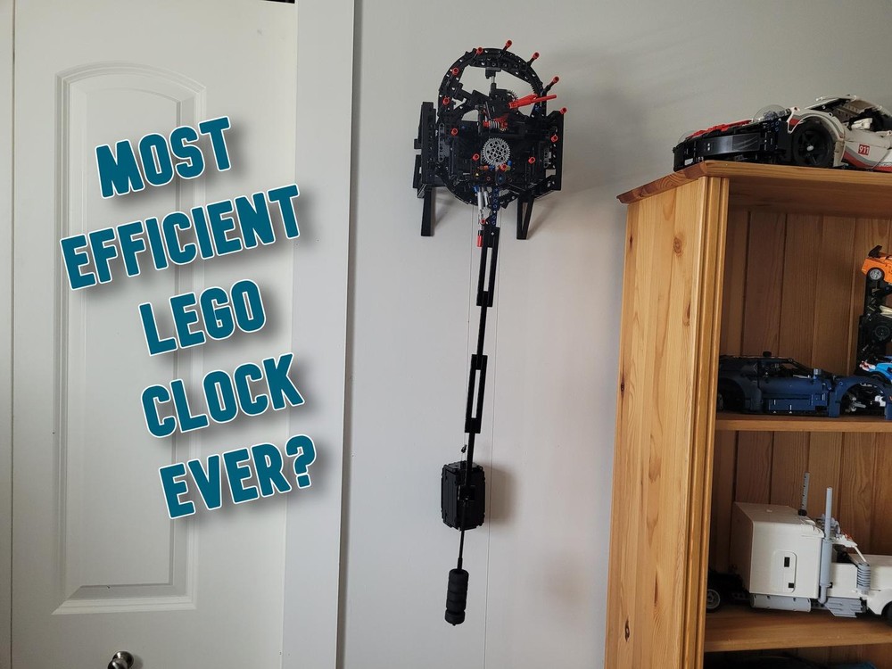 LEGO MOC 6 Day Wall Clock - Longest Running AND Most Efficient LEGO ...