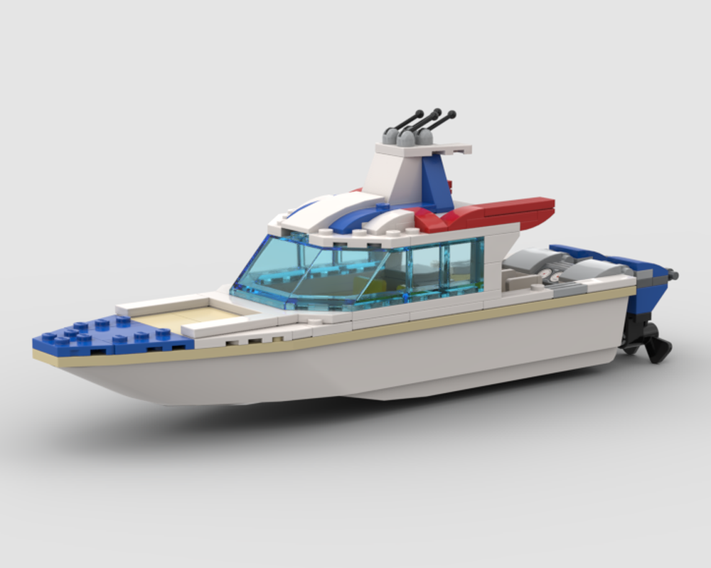 LEGO MOC Luxury Speedboat by Siskinbricks | Rebrickable - Build with LEGO