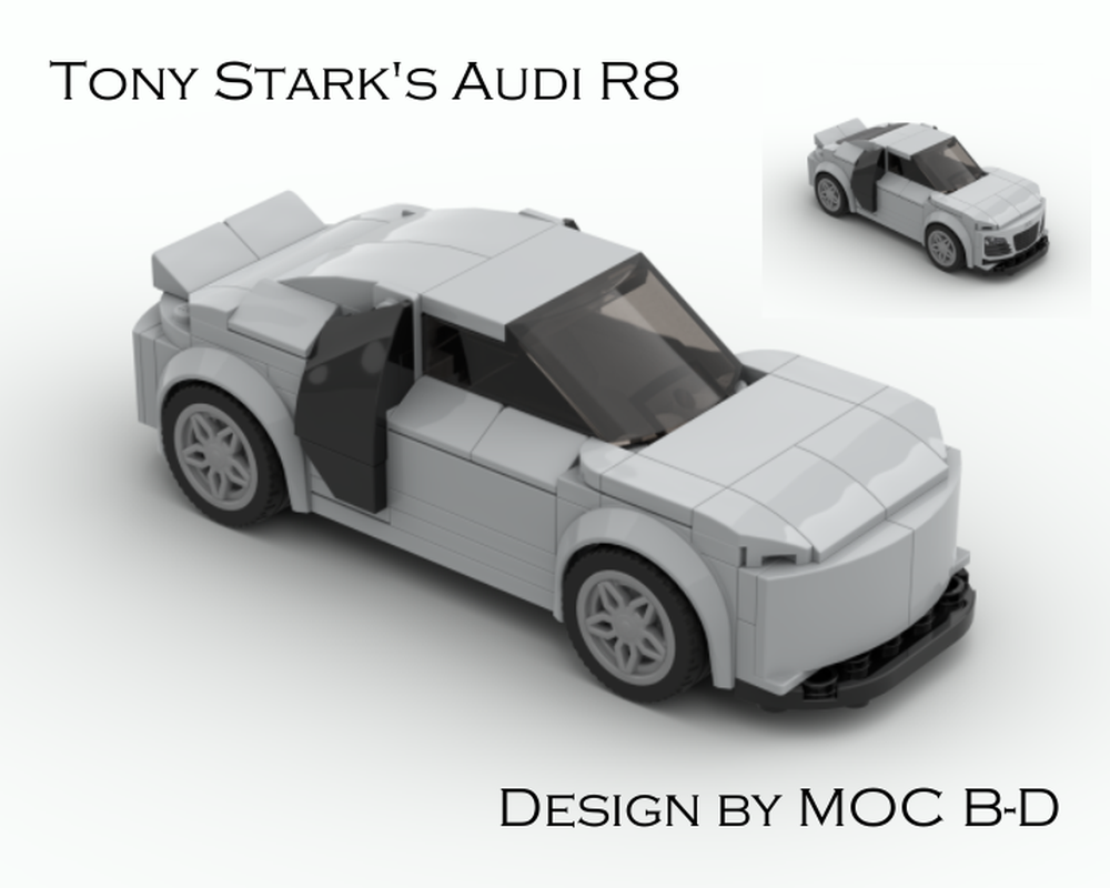 LEGO MOC Tony Starks Audi R8 - Iron Man 1 by MOC B-D | Rebrickable ...