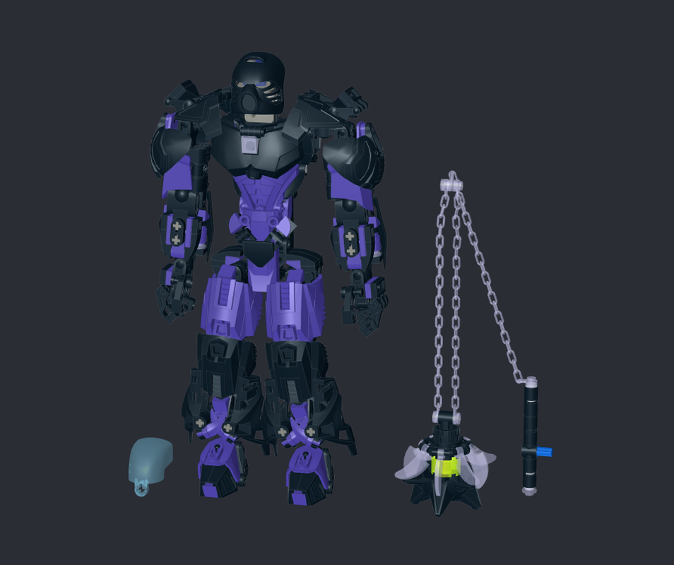 LEGO MOC Dar'ven, Zealous Toa of Gravity by Kuba_MOCs | Rebrickable ...