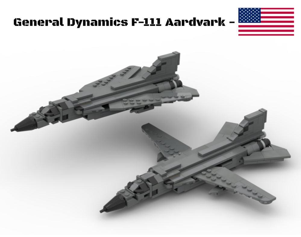 LEGO MOC General Dynamics F-111 Aardvark (Glove Pivot Mechanism) by ...