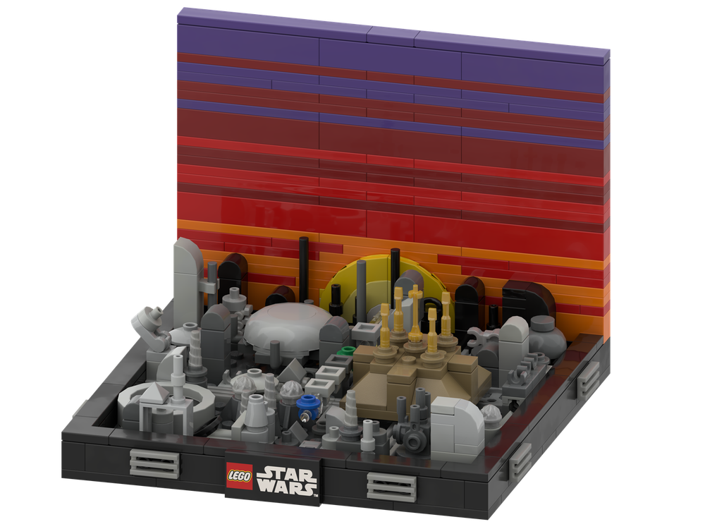 LEGO MOC-221773 16x16 Coruscant Diorama by fishysalmon02 | Rebrickable ...