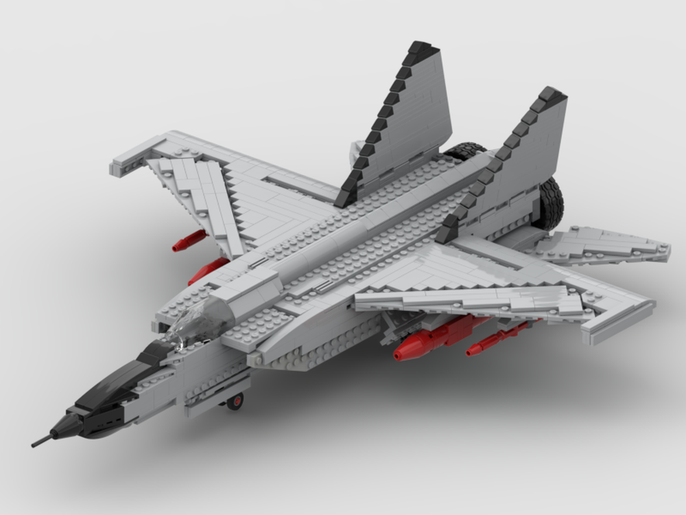 LEGO MOC MiG-25 by Breburďák | Rebrickable - Build with LEGO