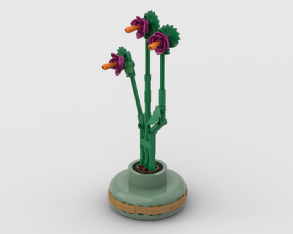 LEGO MOC Chinese hibiscus flower by Brickstarwars | Rebrickable - Build ...