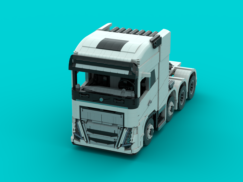 LEGO MOC Volvo FH5 8X4 Tractor by LingKong | Rebrickable - Build with LEGO