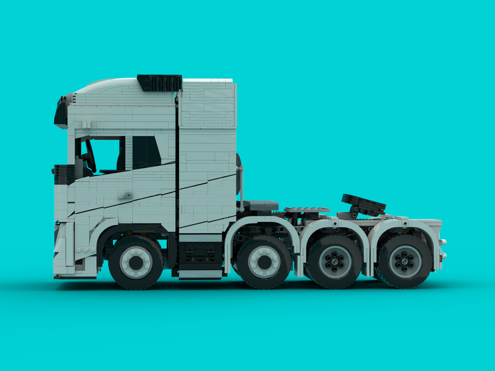 LEGO MOC Volvo FH5 8X4 Tractor by LingKong | Rebrickable - Build with LEGO