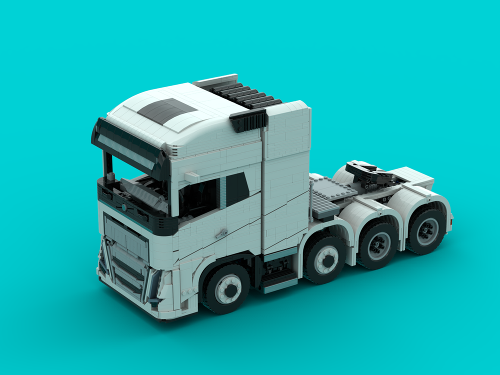 LEGO MOC Volvo FH5 8X4 Tractor by LingKong | Rebrickable - Build with LEGO