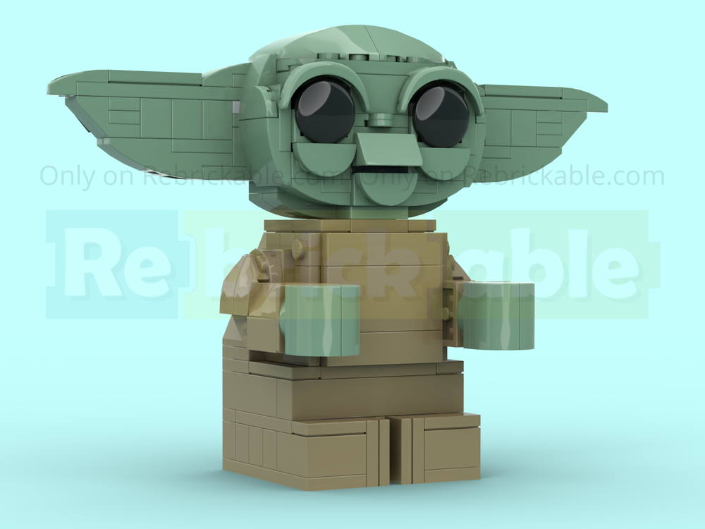 LEGO MOC Upscaled Grogu Minifigure by Brickmethis | Rebrickable - Build ...