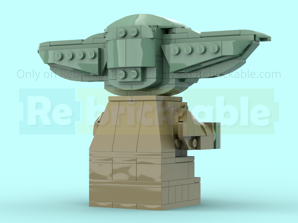 LEGO MOC Upscaled Grogu Minifigure by Brickmethis | Rebrickable - Build ...