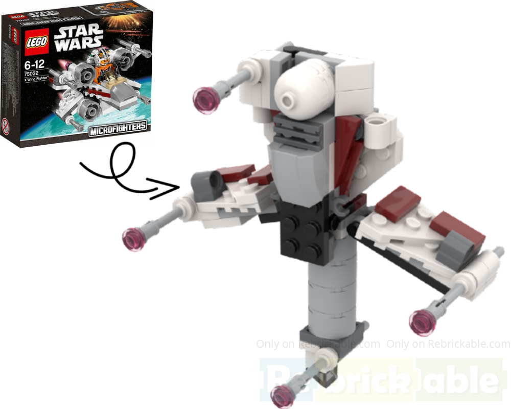 LEGO MOC-221891 B-Wing Fighter by fightingbanana10 | Rebrickable ...