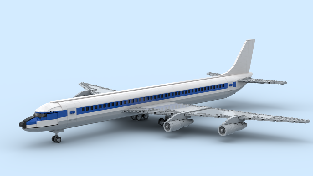 LEGO MOC Studglas SC-8-61 (Douglas DC-8-61) by Skyhawk-1 | Rebrickable ...