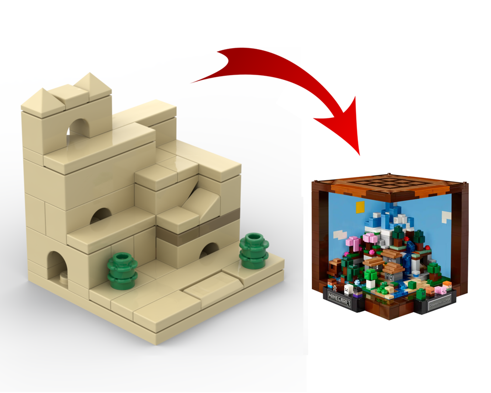 LEGO MOC Desert Biome - Expansion for "21265-1 The Crafting Table" by ...