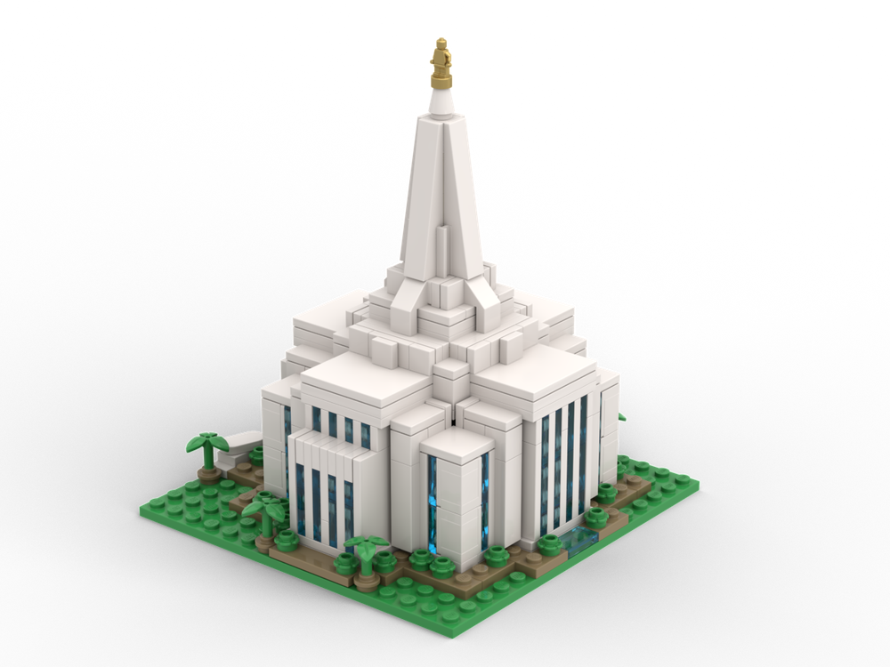 LEGO MOC Gilbert Arizona Temple by Sir BuildsALot | Rebrickable - Build ...