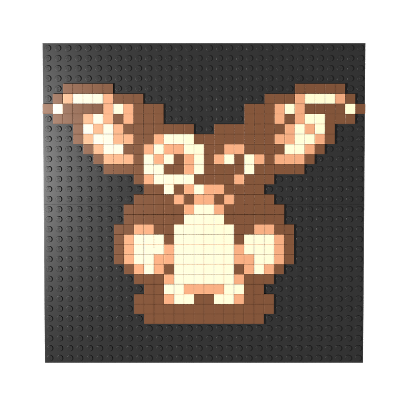 LEGO MOC Gizmo pixel art by breizhredfox | Rebrickable - Build with LEGO