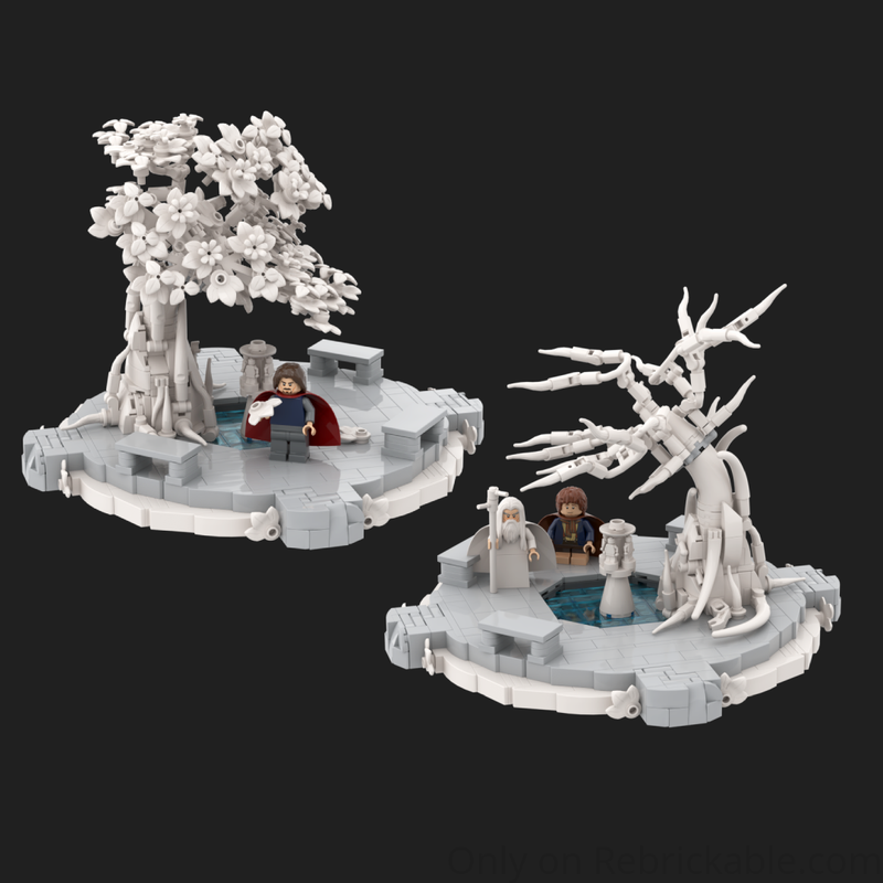 LEGO MOC White City Courtyard by rebelnili | Rebrickable - Build with LEGO