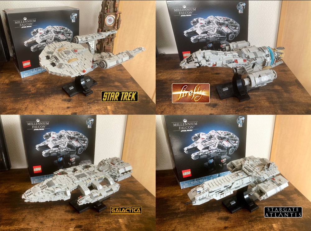 LEGO MOC Sci-Fi Ship Rebuild 4 Pack by CreationCaravan (Brad Barber ...