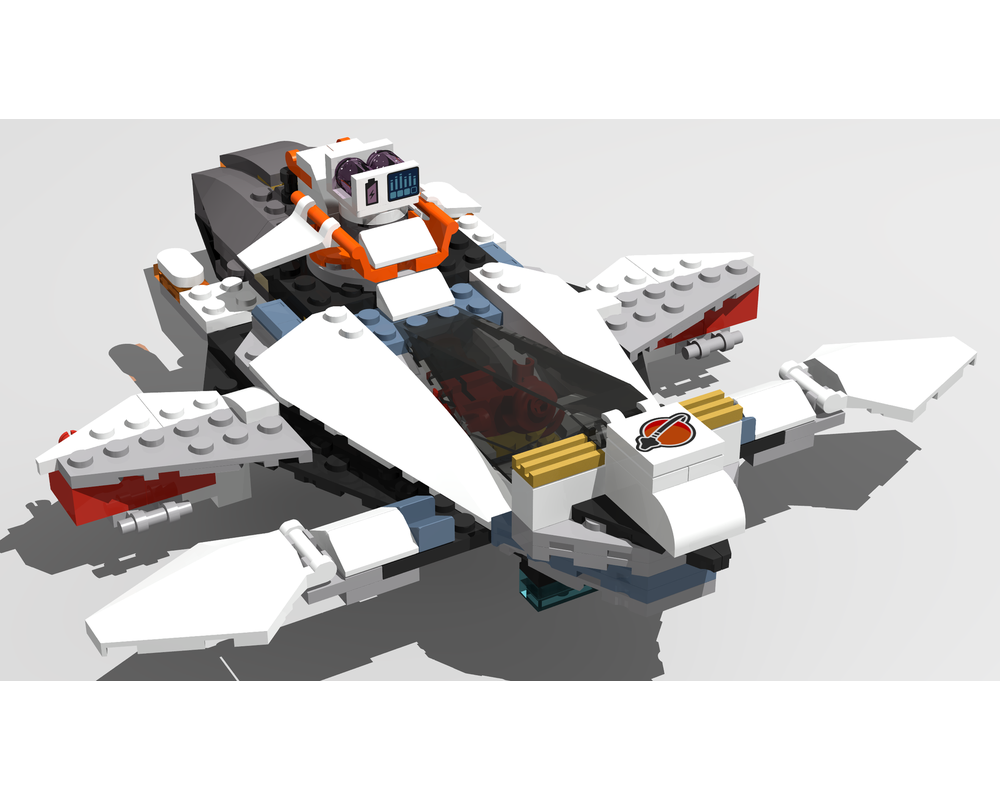 LEGO MOC Laser-Nosed Fighter by chinzilla | Rebrickable - Build with LEGO