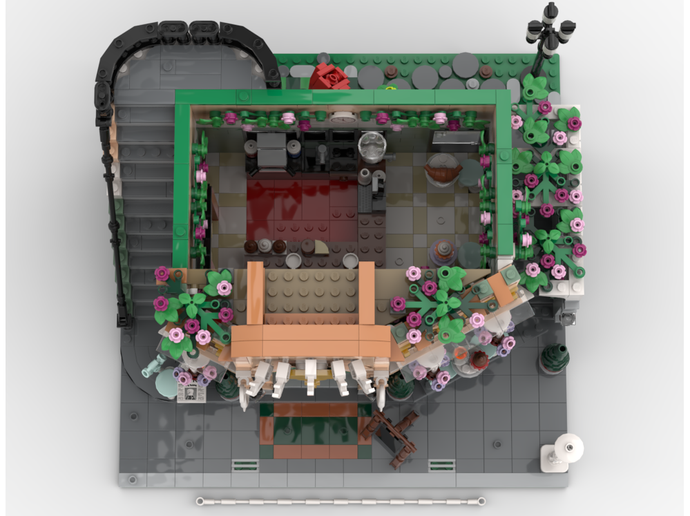 LEGO MOC Café Fleur V2 Groundfloor - Modification of Set 10362 by Brick Artisan | Rebrickable ...