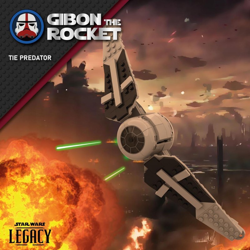 LEGO MOC TIE Predator v2 by GibonTheRocket | Rebrickable - Build with LEGO