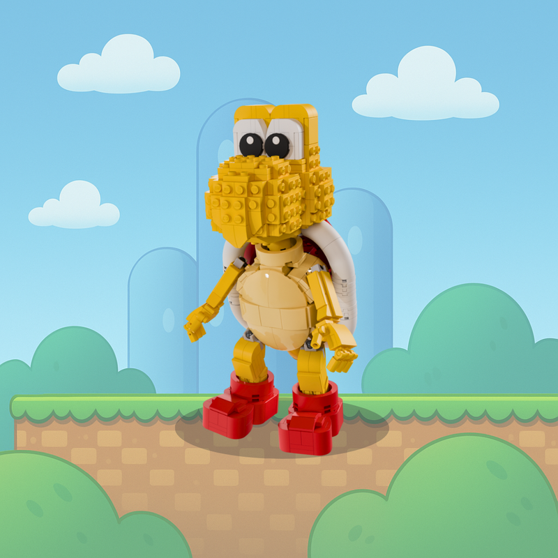 LEGO MOC Koopa Troopa (Spiny Shell MOD) by KraftyKoopa | Rebrickable ...