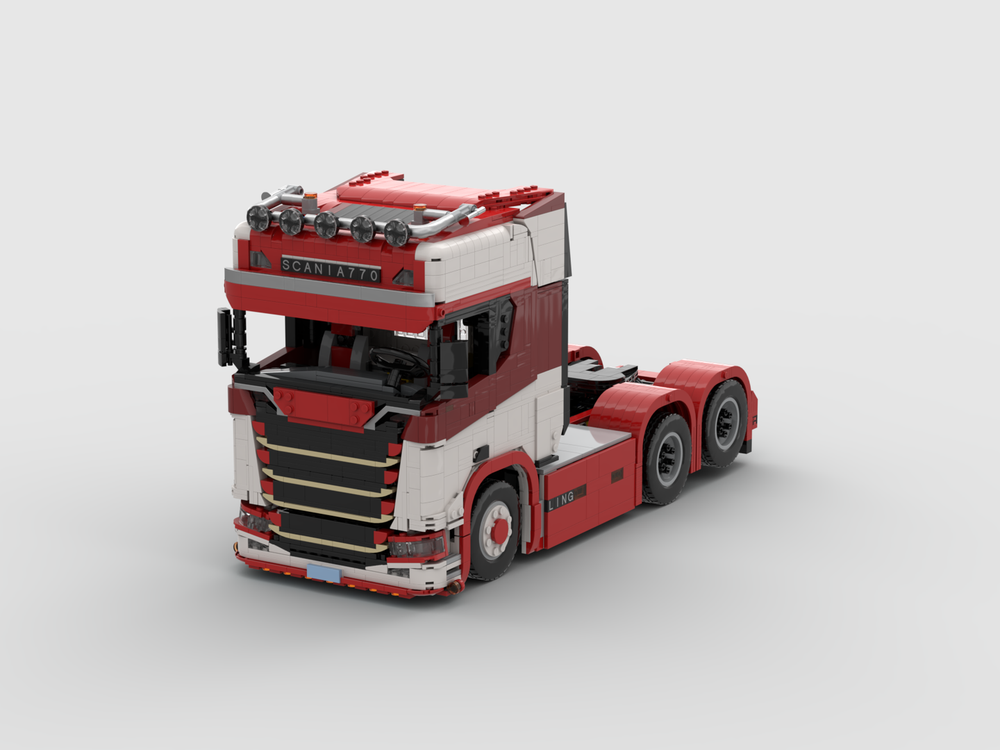 LEGO MOC SCANIA 770s 6x2 truck（tractor red by LingKong | Rebrickable - Build with LEGO