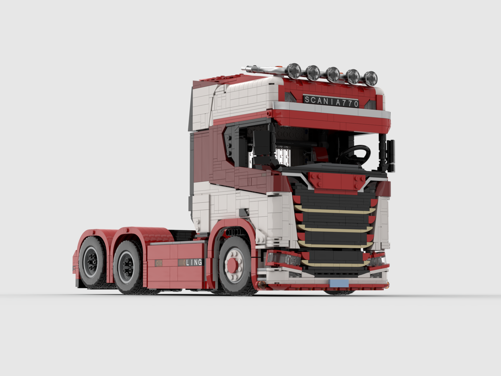 LEGO MOC SCANIA 770s 6x2 truck（tractor red by LingKong | Rebrickable - Build with LEGO