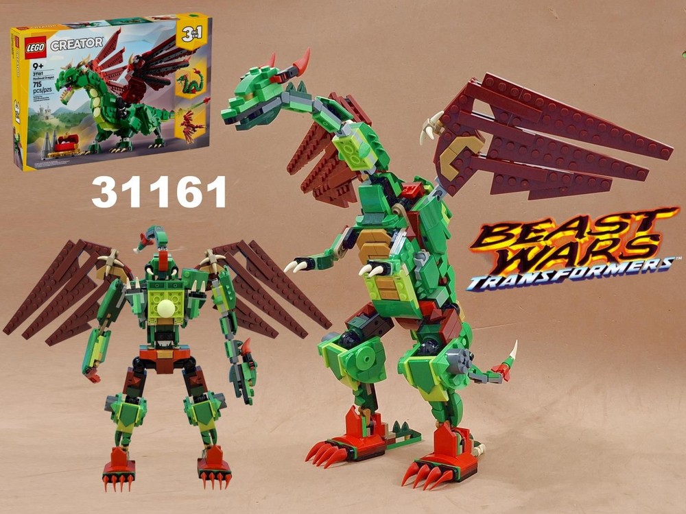 LEGO MOC Transformer Megatron Dragon (Beast Wars) , LEGO 31161 ...