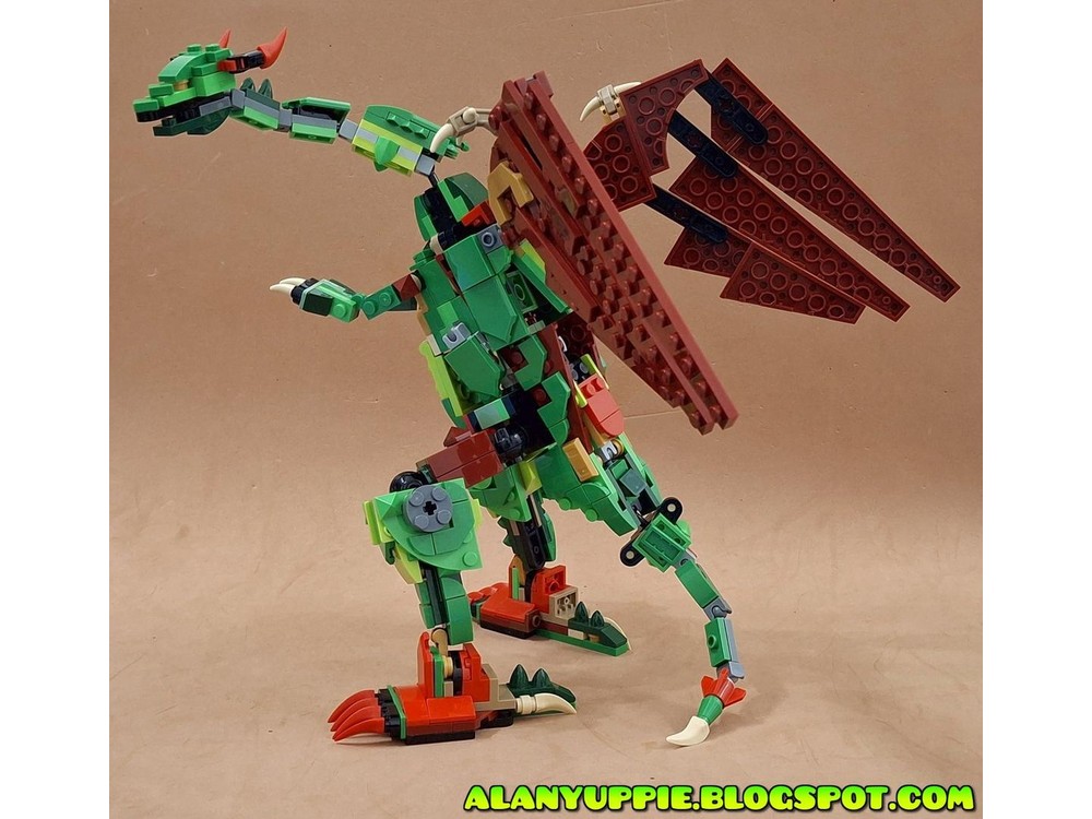 LEGO MOC-222034 Transformer Megatron Dragon (Beast Wars) , LEGO 31161 ...
