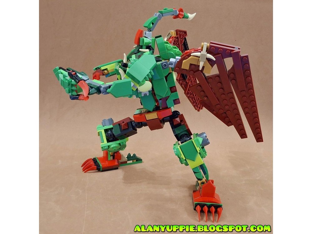 LEGO MOC-222034 Transformer Megatron Dragon (Beast Wars) , LEGO 31161 ...