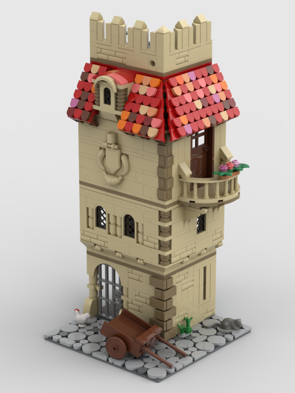 LEGO MOC Medieval Street Corner by Thierry | Rebrickable - Build with LEGO