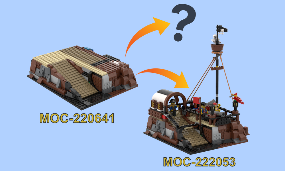 Lego Moc Pirate Outpost By Jappelsap98 Rebrickable Build With Lego