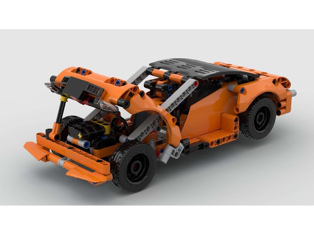 LEGO MOC 42093 Pullback Mod by RetroRemake | Rebrickable - Build with LEGO