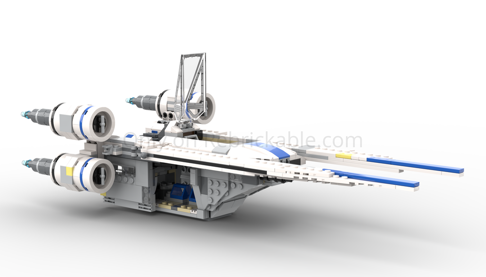 LEGO MOC Lego UWing Starfighter Set 75399 Sliding Doors, Larger Cabin ...