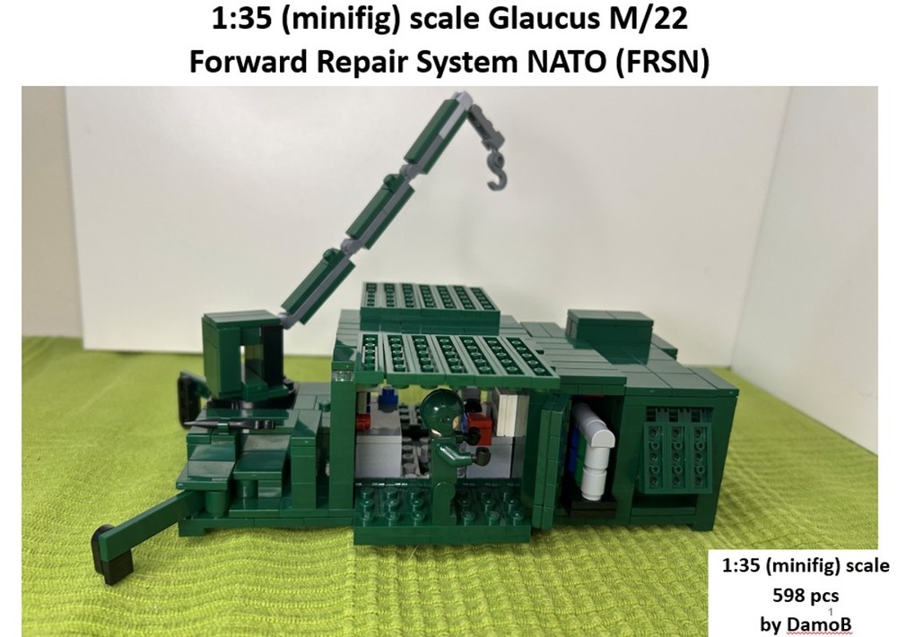 LEGO MOC Glaucus M22 Forward Repair System NATO - Minifig scale 9x22 ...