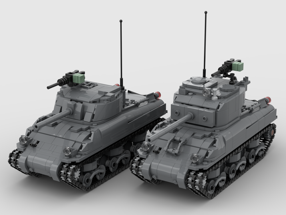 LEGO MOC Sherman M4A1/M4A1 (76) W by simonelovisa01 | Rebrickable ...