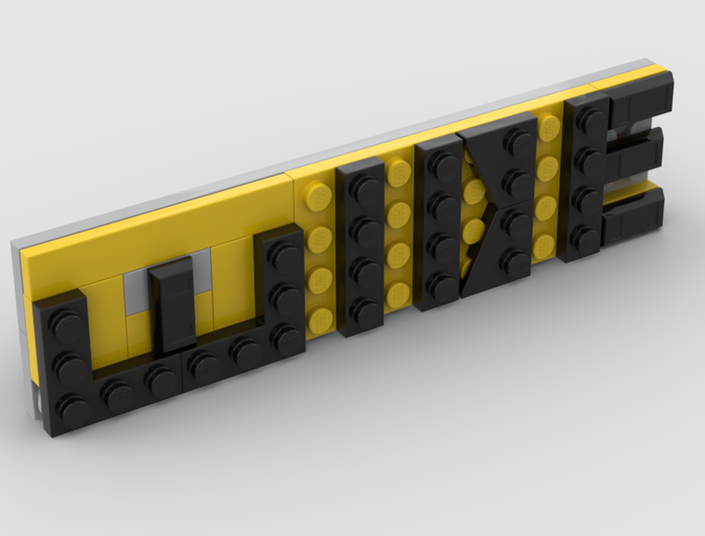 LEGO MOC Wide Load Sign by Kid Stripes | Rebrickable - Build with LEGO