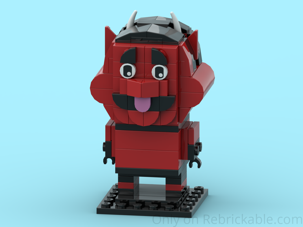 LEGO MOC Brickheadz New Jersey Devil Mascot by allen1124 | Rebrickable ...