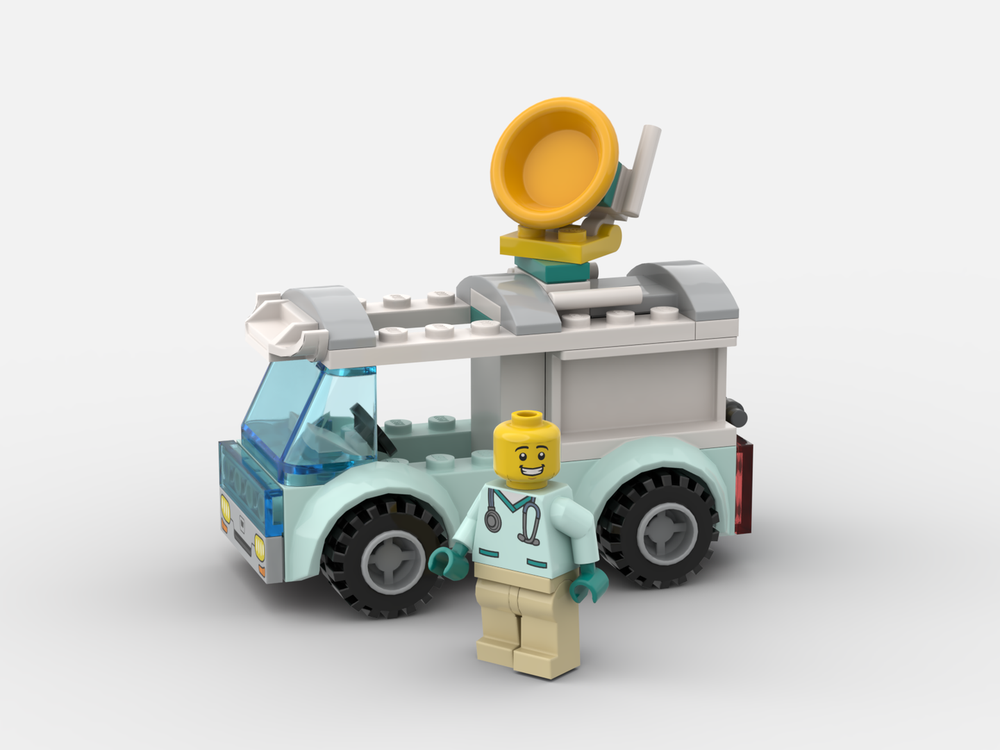 LEGO MOC 60382 TV Van by BrickBash | Rebrickable - Build with LEGO