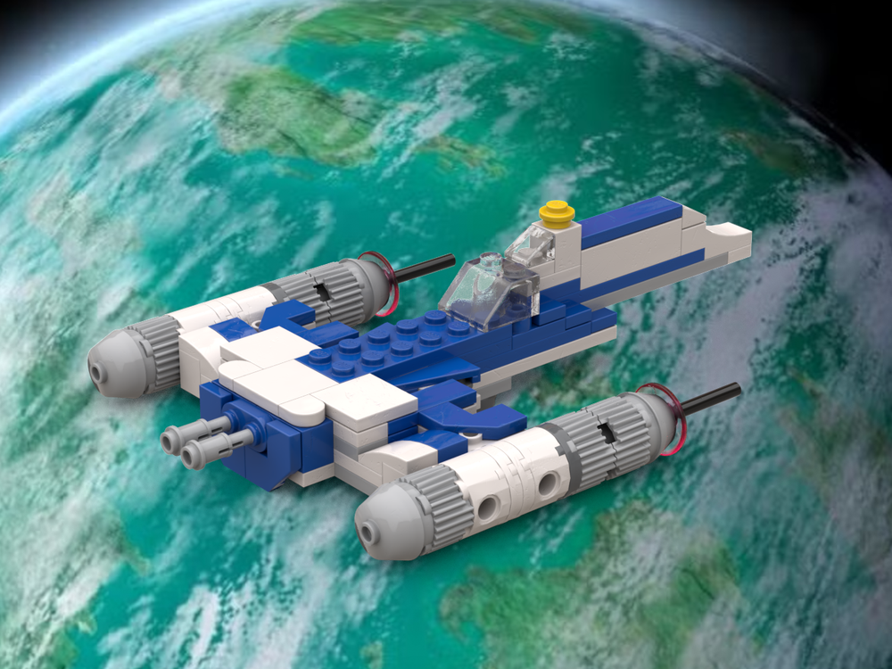 LEGO MOC Rex's N-X Police Cruiser Un-Micro-ed Fighter scale by ...