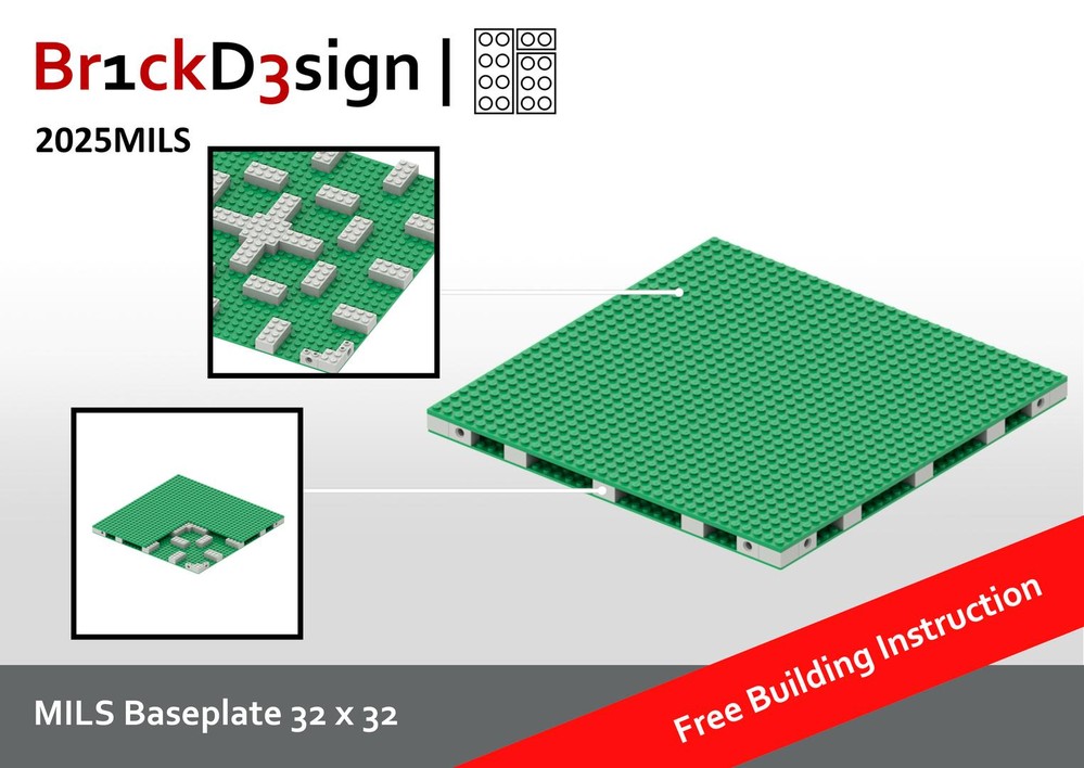 LEGO MOC MILS Baseplate 32 x 32 by Br1ckD3sign | Rebrickable - Build ...