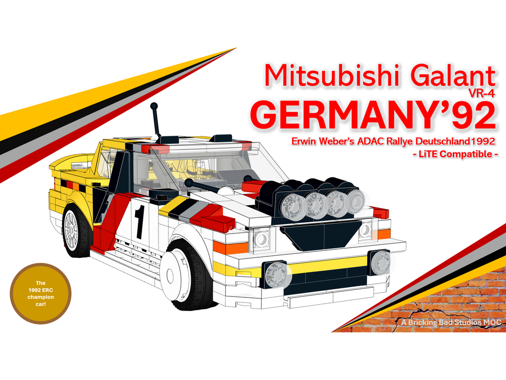 LEGO MOC Mitsubishi Galant'92-GERMANY Rally 1992 / Weber's Galant VR-4 ...