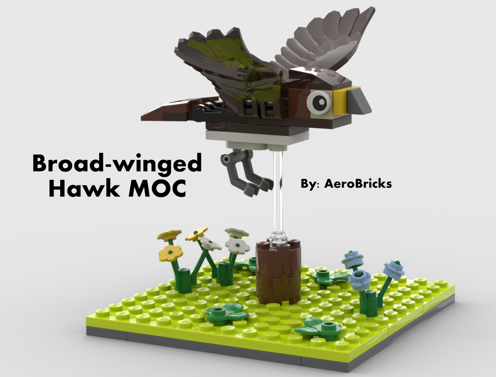 LEGO MOC Broad-winged Hawk MOC by AeroBricks | Rebrickable - Build with ...