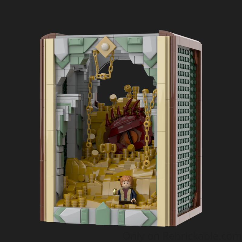 LEGO MOC Book Nook - Smaug by rebelnili | Rebrickable - Build with LEGO