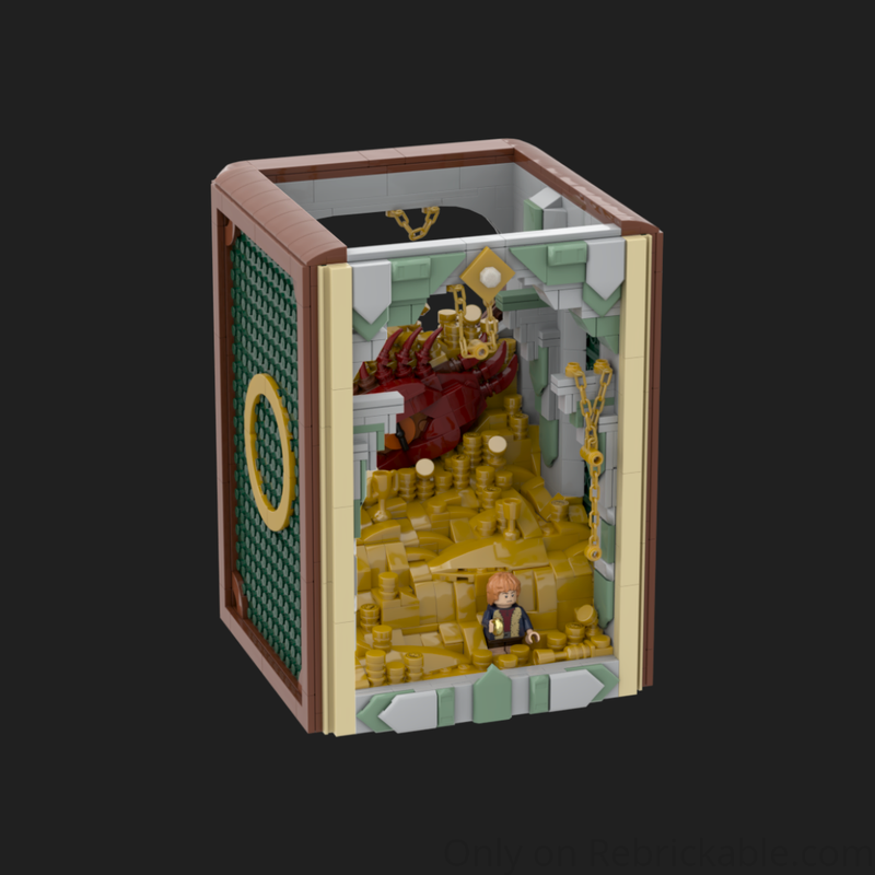 LEGO MOC Book Nook - Smaug by rebelnili | Rebrickable - Build with LEGO