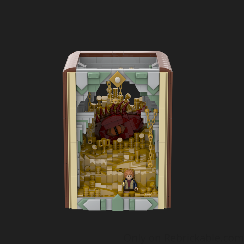 LEGO MOC Book Nook - Smaug by rebelnili | Rebrickable - Build with LEGO