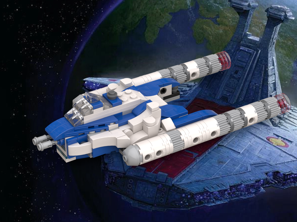 LEGO MOC Rex's Triple Y Wing Un-Micro-ed Fighter by Professor_Mor ...