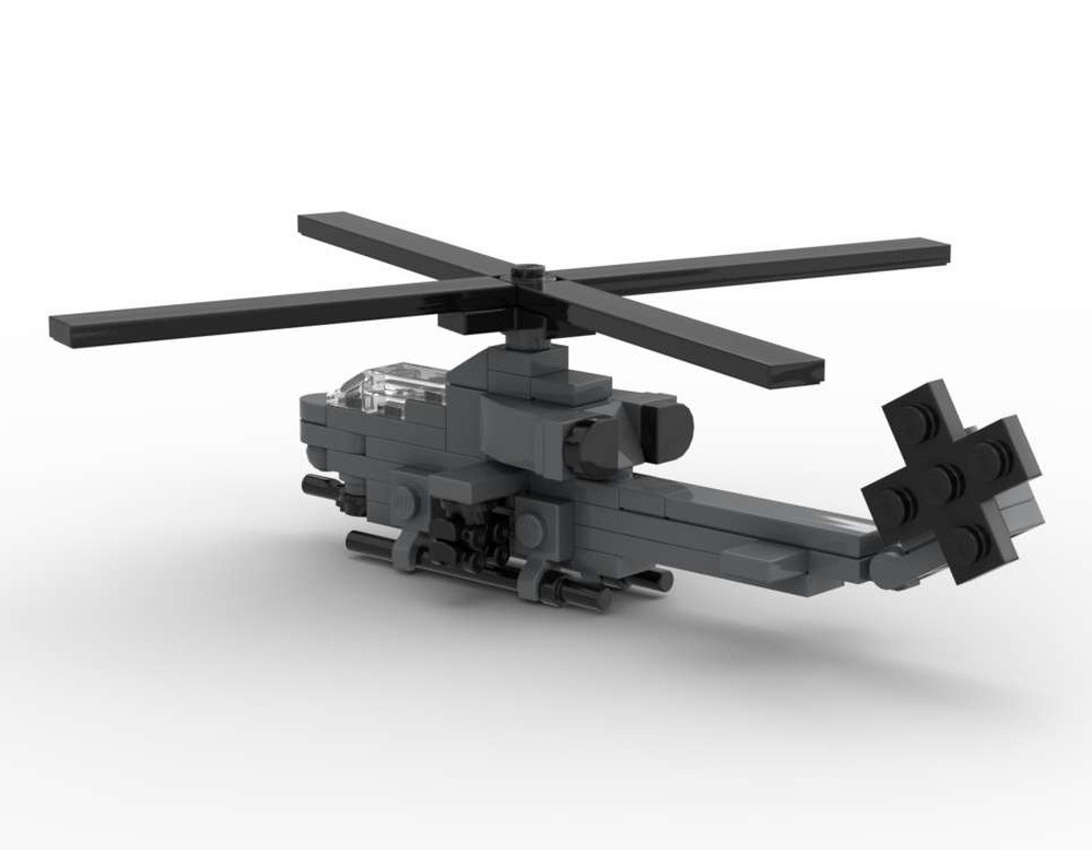 LEGO MOC AH-1Z Viper (1/110 scale) by Vincent W | Rebrickable - Build ...